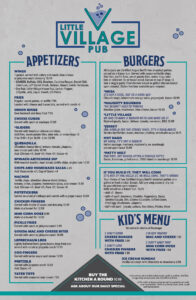 Menus - Little Village Pub